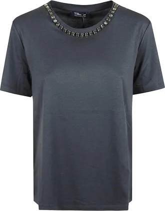 Max Mara Femme, Tops, Bleu, Taille: 42 FR T-shirt Bingo