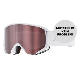 Atomic SAVOR f&uuml;r Erwachsene - White - Komfortabler Live Fit Rahmen - Klare Sicht durch Flash Scheibentechnologie - Over The Glasses-kompatibel f&uuml;r Brillentr&auml;