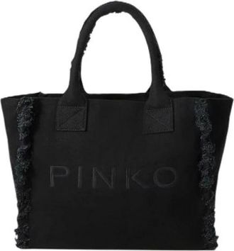 Pinko Pinko, Femme, Sacs, Noir, Taille: ONE Size Tote Bag