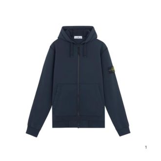 Stone Island Homme, Sweatshirts et sweats &agrave; capuche, Bleu, Taille: S SweaT-shirt &agrave; capuche zipp&eacute;