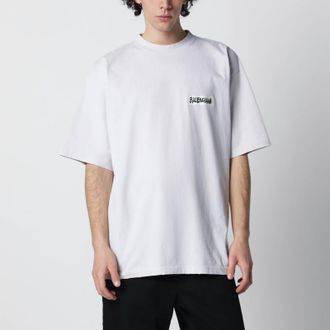 Balenciaga White Masking Tape T-shirt with medium fit