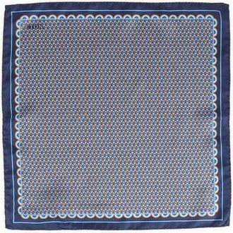 Eton Pochette de costume &agrave; motif en soie