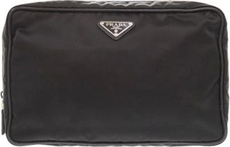 Prada Pre-owned Vintage Pouch - Femme - Pre-owned - Noir - Taille: ONE Size