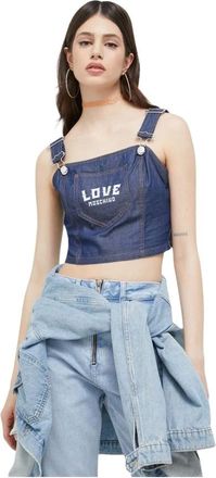 Love Moschino Damen, Oberteile, Blau, MGr&ouml;&szlig;e