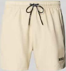 HUGO BOSS Badeshorts mit Label-Applikation Modell DOGFISH