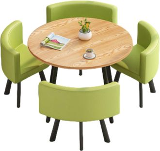 Generic Konferenztisch-Set, 4 St&uuml;hle mit Tisch, K&uuml;chentisch mit 4 St&uuml;hlen, platzsparender Empfangstresen, Fr&uuml;hst&uuml;cksbartisch, Lounge- und Besprechungsm&ouml;bel, 3