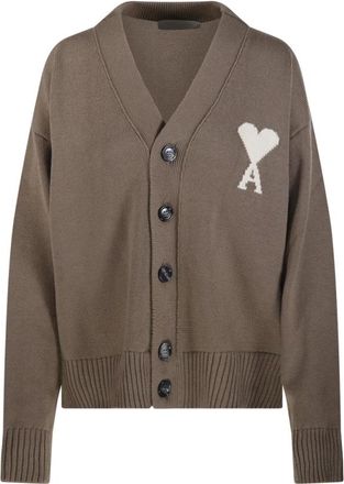 Ami Femme, Pulls, Brun, Taille: 40 FR De Coeur Cardigan