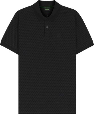 HUGO BOSS Poloshirt f&uuml;r Herren, Piqu&eacute; (Schwarz)