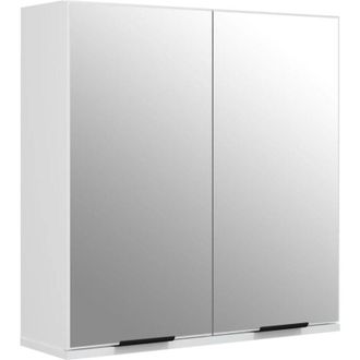 vidaXL Bad-Spiegelschrank Wei&szlig; 64x20x67 cm Vidaxl