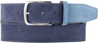 Lindenmann Herren G&uuml;rtel blau Nubuk