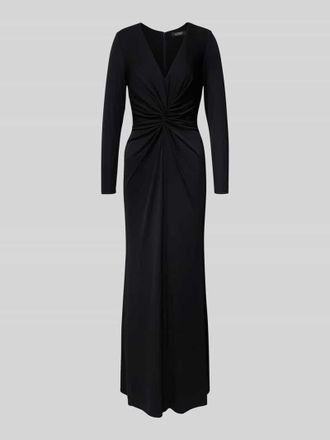 Lauren Ralph Lauren Abendkleid mit V-Ausschnitt Modell NADIRA