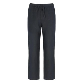 120% Lino Homme, Pantalons, Bleu, Taille: S Pantalon &agrave; cordon de serrage