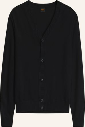 HUGO BOSS Strickjacke Avac_Cd-1 Regular Fit schwarz