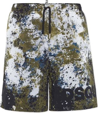 Dsquared2 short de bain Canadian Camouflage - Vert