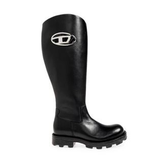 Diesel Botte Haute D-Hammer HB - Femme - Chaussures - Noir - Taille: 40 EU