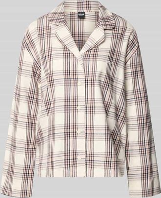 HUGO BOSS Pyjama-Oberteil aus Baumwollmix mit Viskose-Anteil