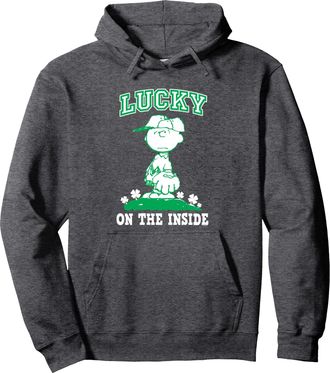 Peanuts St Patricks Day Charlie Brown Gl&uuml;cks Pullover Hoodie