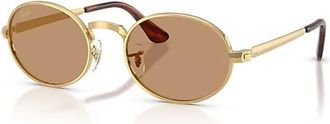 Ray-Ban Rb3931 By A$ap Rocky Sonnenbrillen Arista Gold Fassung Braun Glas 54-21