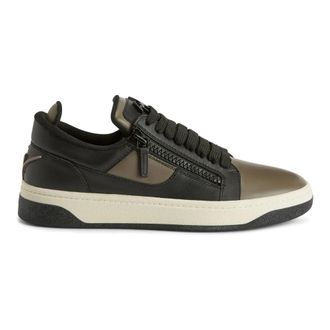 Giuseppe Zanotti Graue Leder Freizeit Sneaker - - Shoes - Herren - Grau - 44 EU