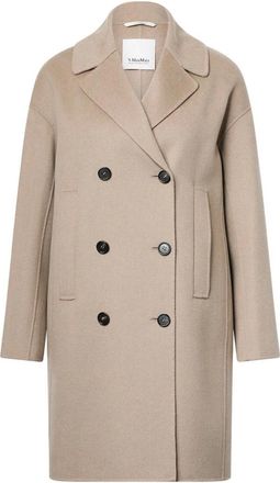 Max Mara Femme, Manteaux, Brun, Taille: 42 FR Manteau crois&eacute;