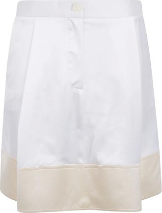 Toteme Femme, Jupes, Blanc, Taille: 38 FR Soft Tuxedo Skirt