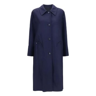 Blaz&eacute; Milano Nitak Woolly Wool Trench Coat - Homme - Manteaux - Bleu - Taille: L