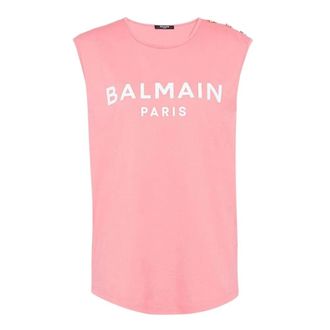 Balmain &Auml;rmelloses Top - - Tops - Damen - Rosa - S