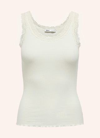 Only Top Mit Spitze weiss