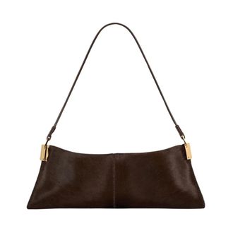 Balmain Petit Sac 64-83 en Cuir Effet Poney - Femme - Sacs - Brun - Taille: ONE Size