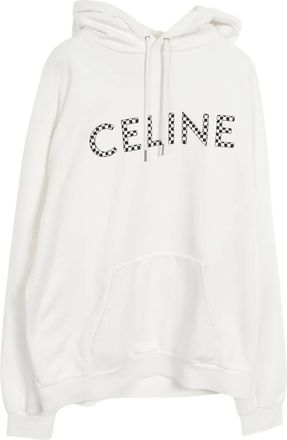 Celine hoodie clouté à logo - Blanc