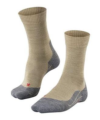 Falke TK5 Wander W SO laine fines anti-ampoule 1 paire, Chaussettes de randonn&eacute;e Femme, Beige (Nature Melange 4100), 37-38