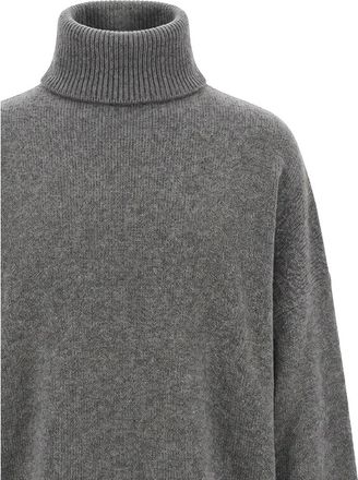 Brunello Cucinelli Cashmere Roll-Neck Sweater - Gray