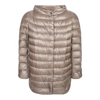 Herno Gepolsterte Monogramm Nylon Jacke - - Jackets - Damen - Beige - 7XL