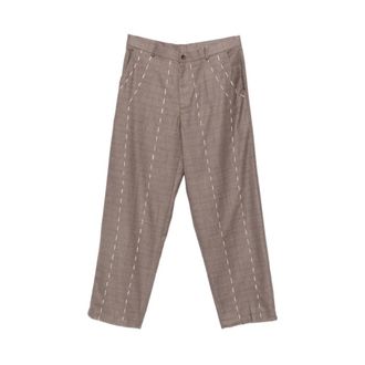 KidSuper Studios Homme, Pantalons, Brun, Taille: M Dash Plaid Pantalons