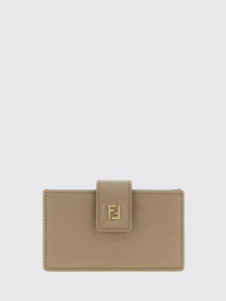 Fendi Grand portefeuille en cuir avec monogramme FF et bride