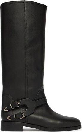 Pinko Klassische Stiefel Cheval 02 SD0635P001 Schwarz
