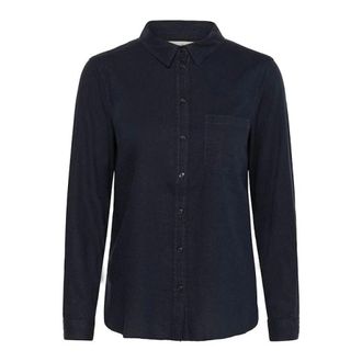 Part Two Midnight Leinenmischung Hemd - - Blouses & Shirts - Damen - Blau - M