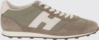 Hogan Baskets Athletic en cuir et mesh avec semelle crant&eacute;e