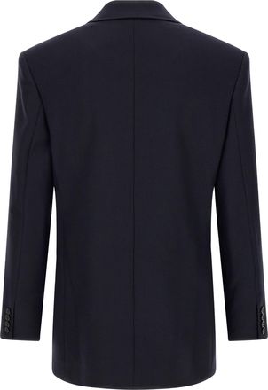 Saint Laurent Mens Blue Wool Blazer Clothing