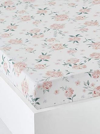 Vertbaudet Drap-Housse bébé Eau DE Rose écru / rose70X140