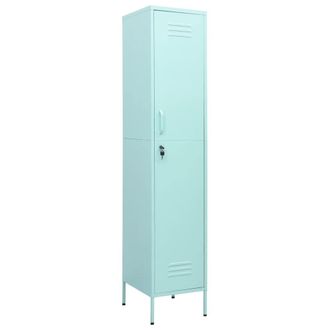 Generic Schließfachschrank, Metallschrank, Lagerschrank mit 4 Einlegeböden, Aktenschrank, Schrank, Bücherschrank, Standschrank, Spind, Olivgrün, 35x46x180 cm,