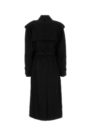 J.W.Anderson Womens Black Nylon Trench Coat Exterior
