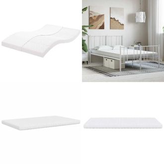 vidaXL Schaumstoffmatratze Wei&szlig; 120x220 cm 7-Zonen H&auml;rtegrad 20 ild - Vidaxl