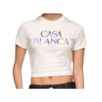 Casablanca Femme, Tops, Blanc, Taille: 40 FR T-Chemises