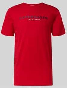 Lindbergh T-Shirt mit Label-Print Modell Copenhagen