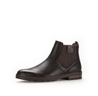 Gabor Herren Boots, M&auml;nner Stiefeletten,zertifiziertes Leder,Wechselfu&szlig;bett,uebergangsstiefel,Schlupfstiefel,flach,Coal,44.5 EU / 10 UK