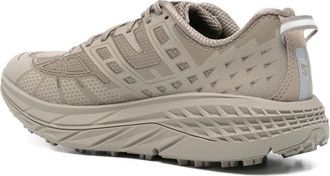 Hoka One One Cushioned Trail-Running Sneakers - Beige