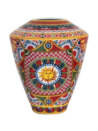Dolce & Gabbana Amphora patterned vase (25cm x 29 cm) - Rot