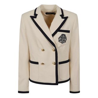 Ralph Lauren Femme, Vestes, Beige, Taille: 36 FR Blazer en Tricot / Veste Sport