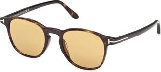 Tom Ford unisex, Accessoires, Brun, Taille: 50 MM Holt-02 Lunettes de soleil